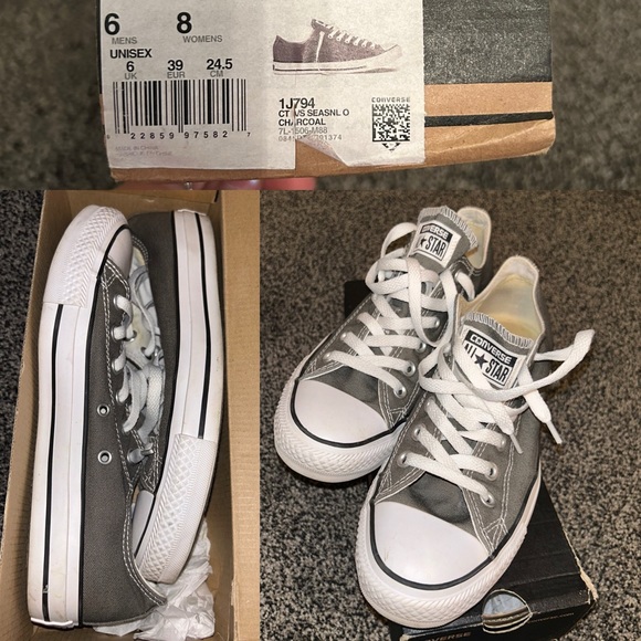 Converse | Shoes | Copy Charcoal Gray Unisex Converse | Poshmark